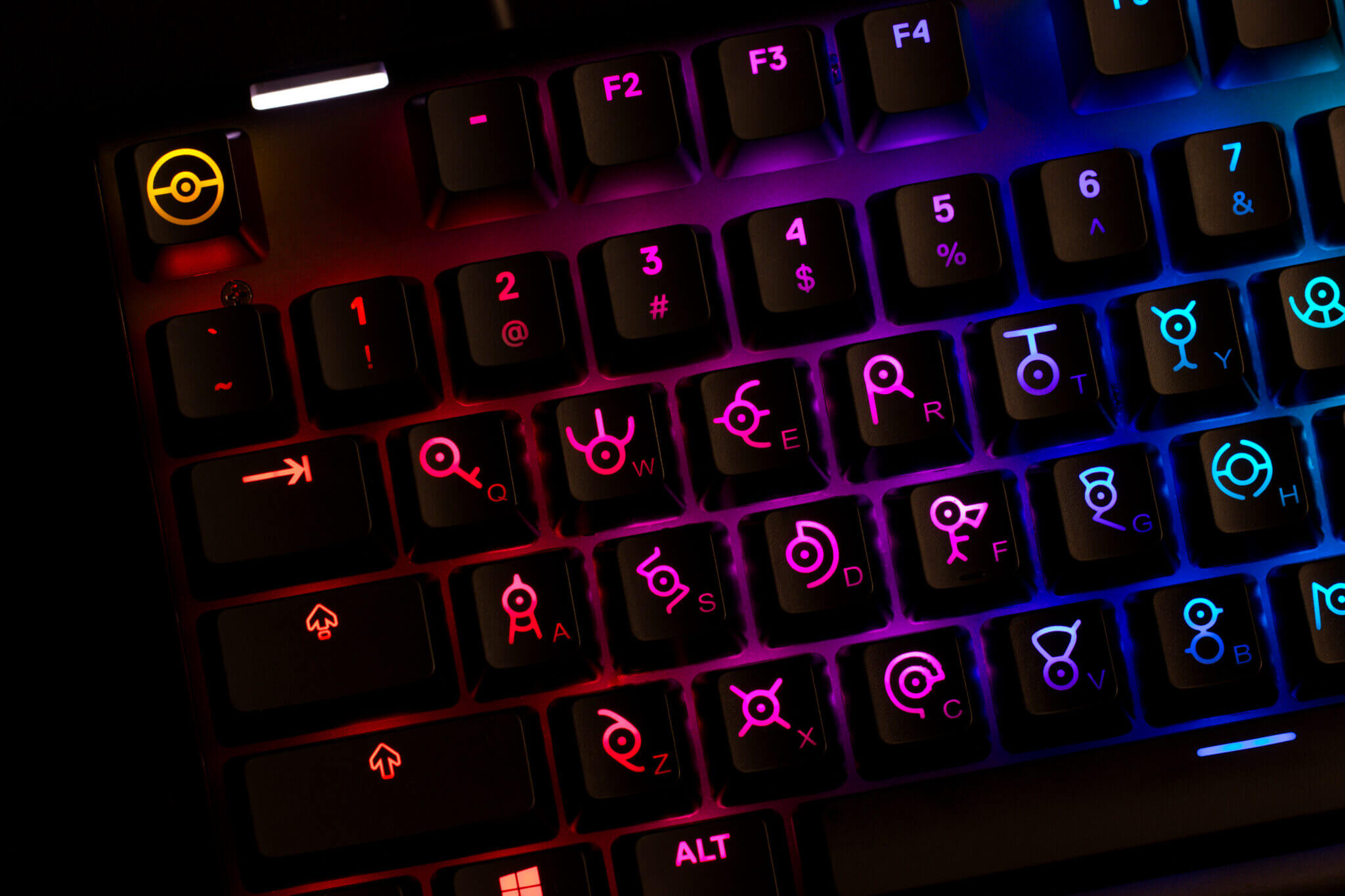 Pokemon Unown Keycap Set – RoyalKeycaps