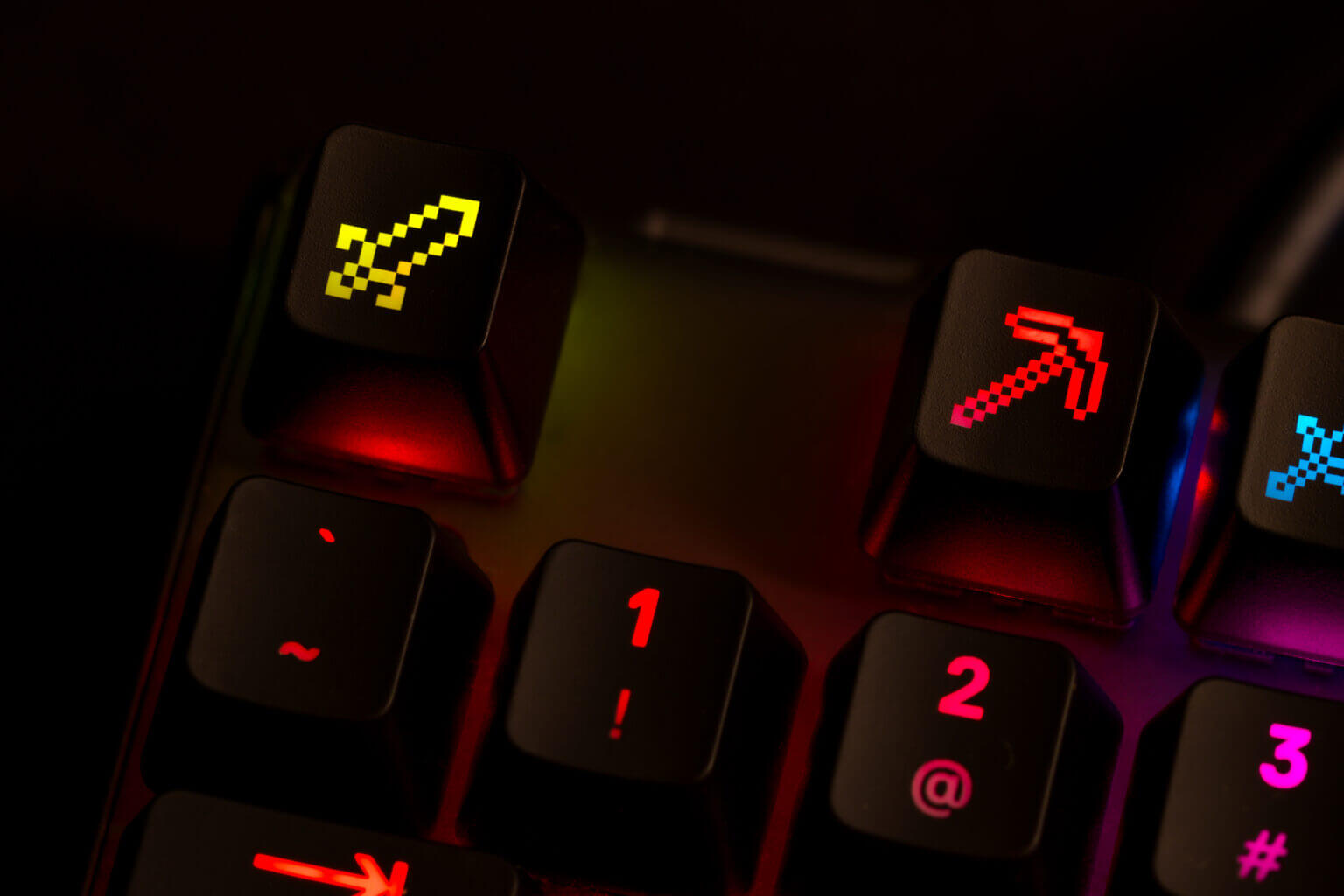 Minecraft Weapons Keycap Set – RoyalKeycaps