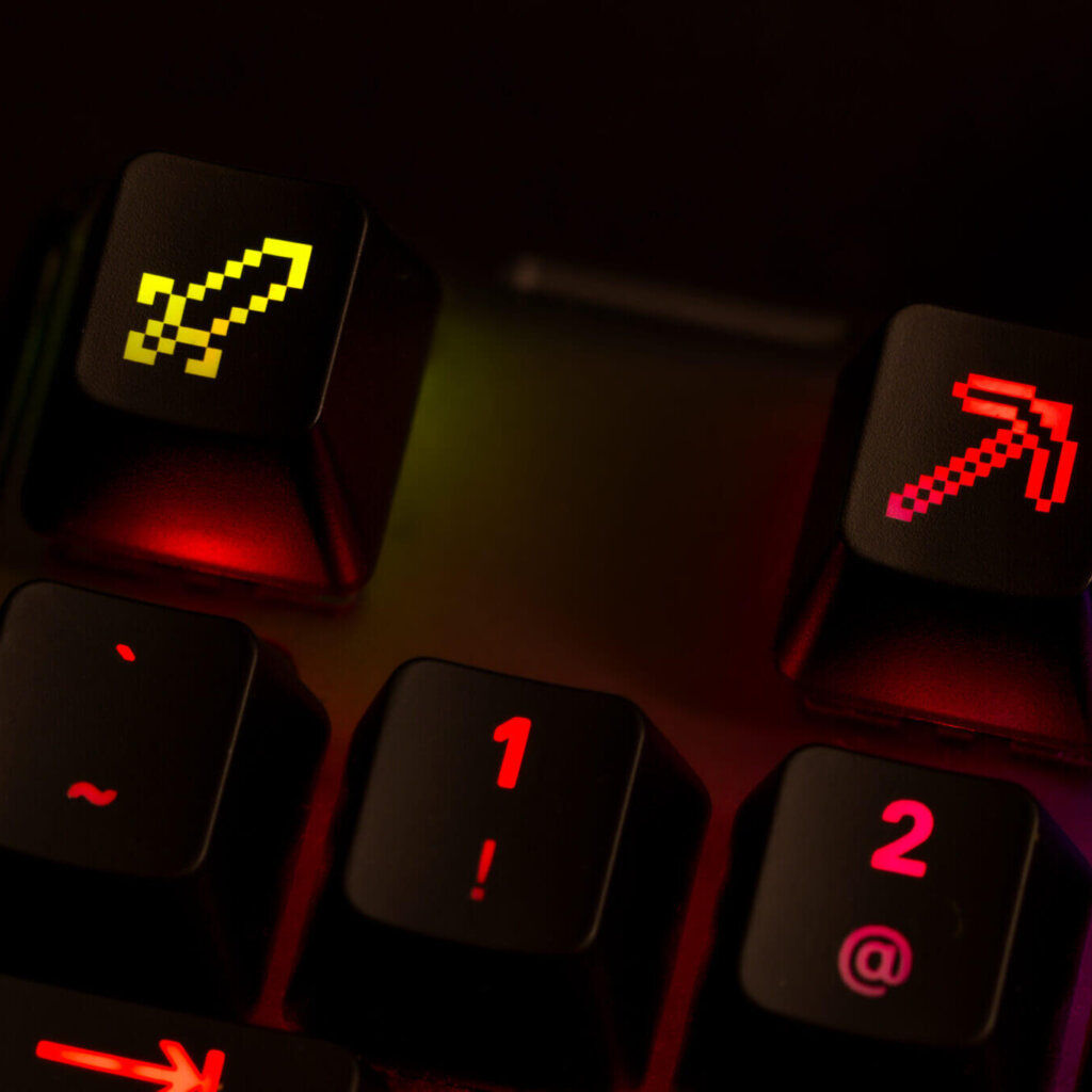 Minecraft Weapons Keycap Set – RoyalKeycaps