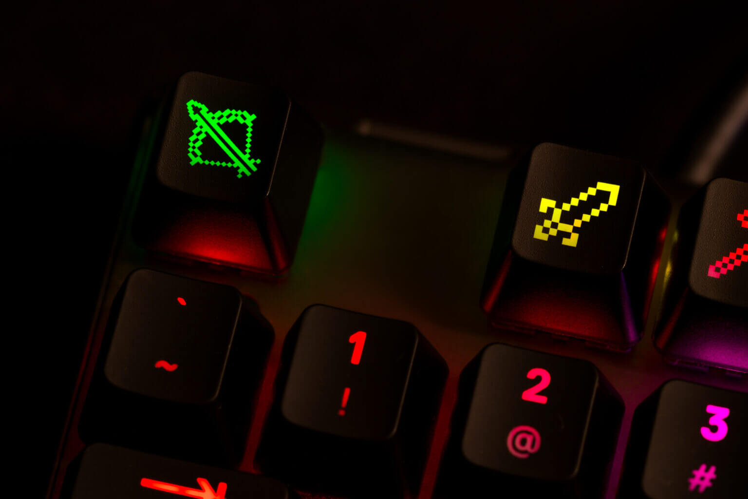 Minecraft Weapons Keycap Set – RoyalKeycaps