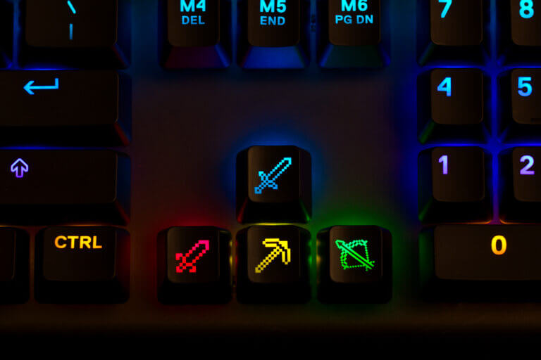 Minecraft Weapons Keycap Set – RoyalKeycaps