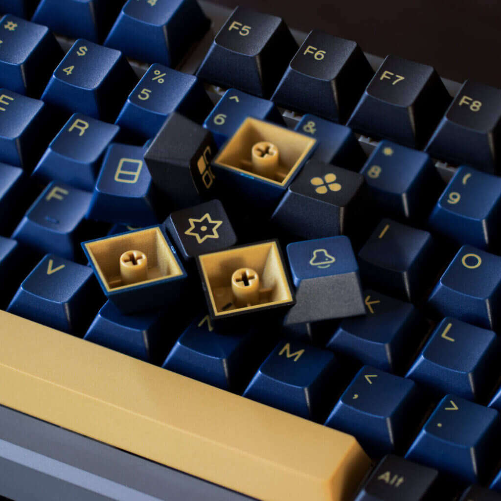 Blue Shogun Double-Shot PBT Keycap Set – RoyalKeycaps