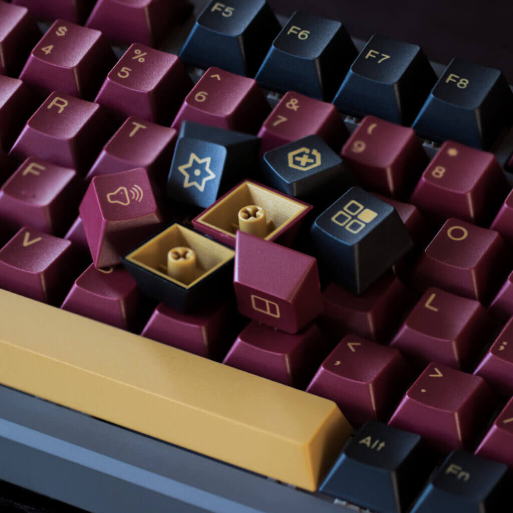 Red Shogun Double-Shot PBT Keycap Set – RoyalKeycaps