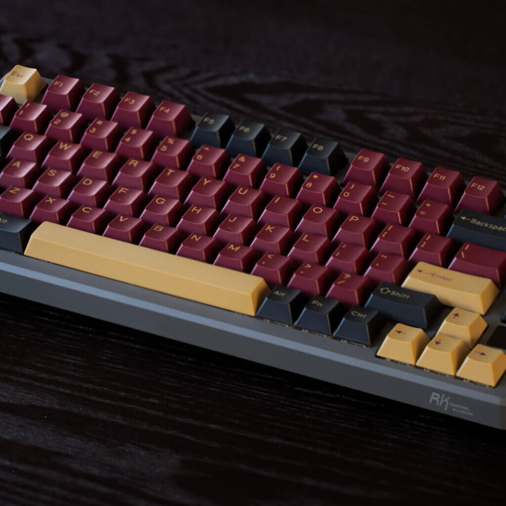Red Shogun Double-Shot PBT Keycap Set – RoyalKeycaps