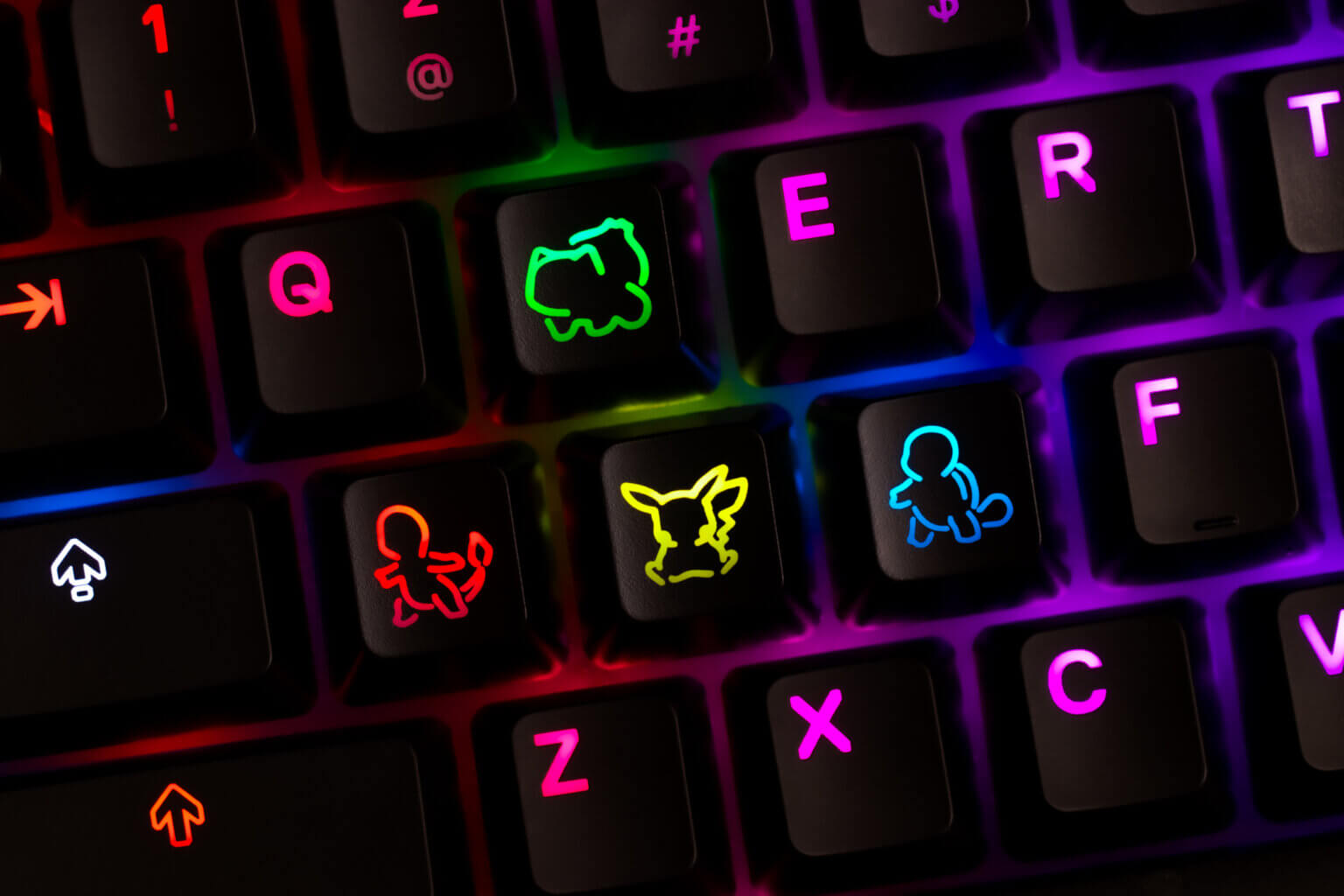 Pokemon Starters Keycap Set – RoyalKeycaps