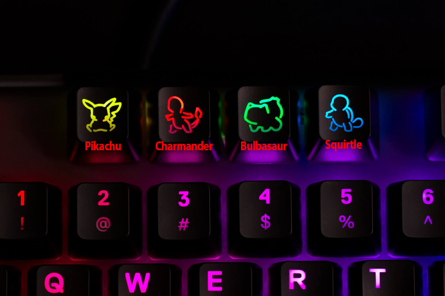 Pokemon Starters Keycap Set – RoyalKeycaps