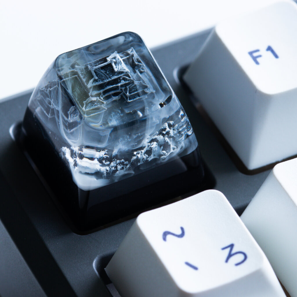 Snow Temple Resin Keycap – RoyalKeycaps