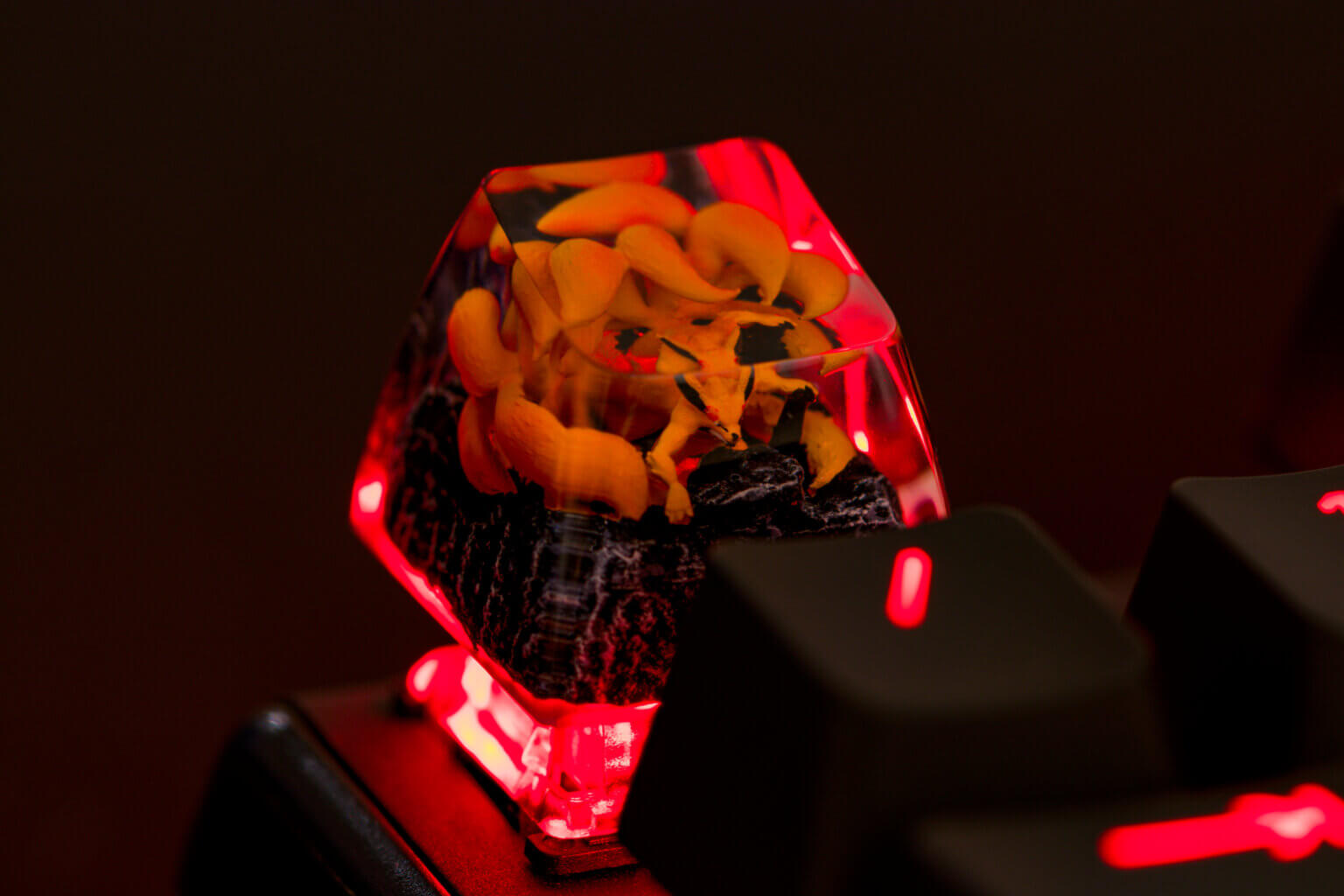 Naruto Ninetails Resin Keycap – RoyalKeycaps