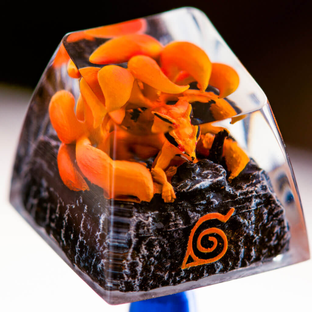 Naruto Ninetails Resin Keycap – RoyalKeycaps