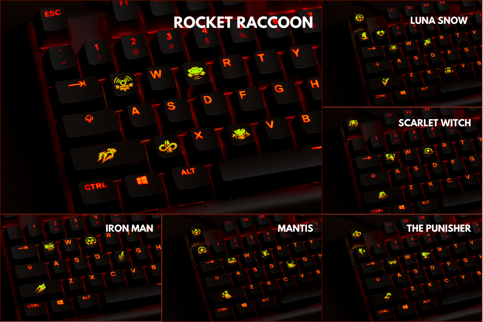 Marvel Rivals Keycap Set – RoyalKeycaps