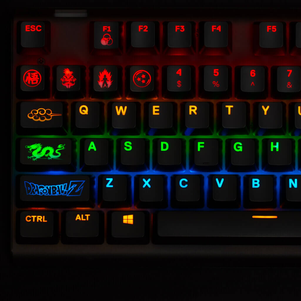 Dragon Ball Z Keycap Set – RoyalKeycaps