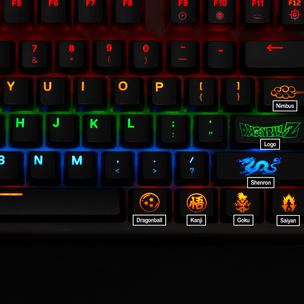 Dragon Ball Z Keycap Set – RoyalKeycaps