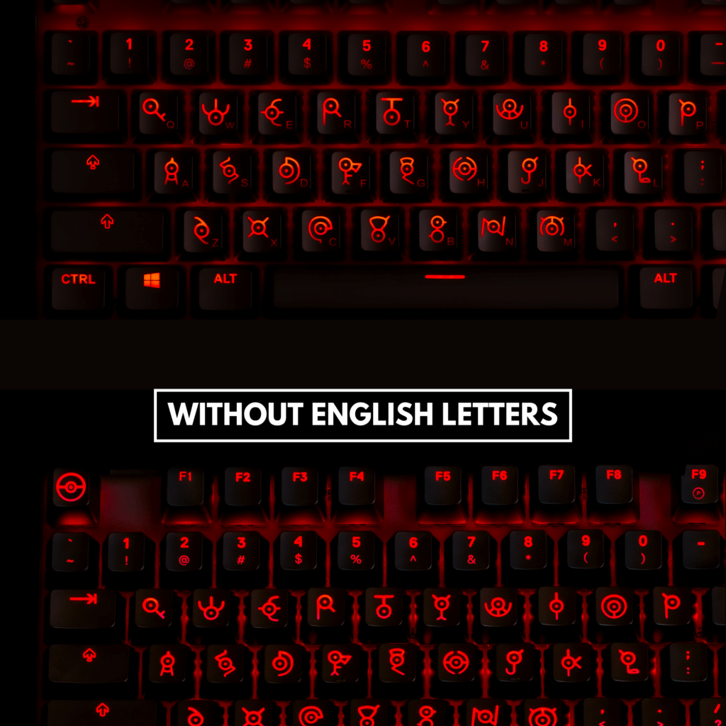 Pokemon Unown Keycap Set – RoyalKeycaps